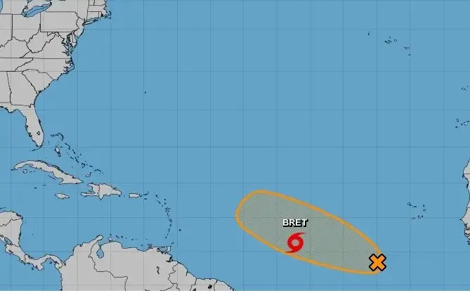 Tropical Storm Bret forms and could become a hurricane in the Atlantic ...