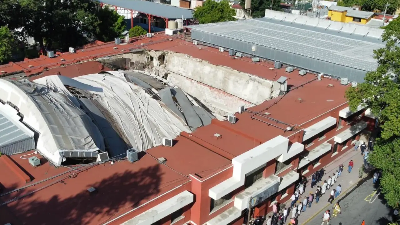School roof collapses in Ciudad Victoria, Tamaulipas - Tamaulipas Post