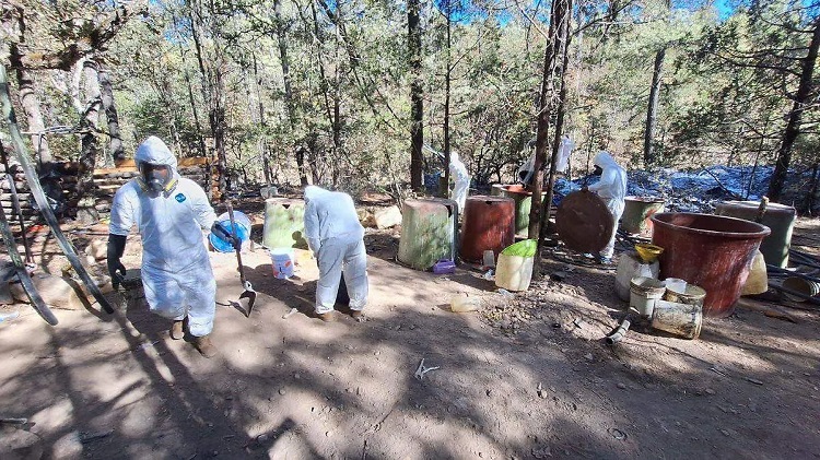 Mega Drug Lab property of Los Chapitos is seized in Zacatecas